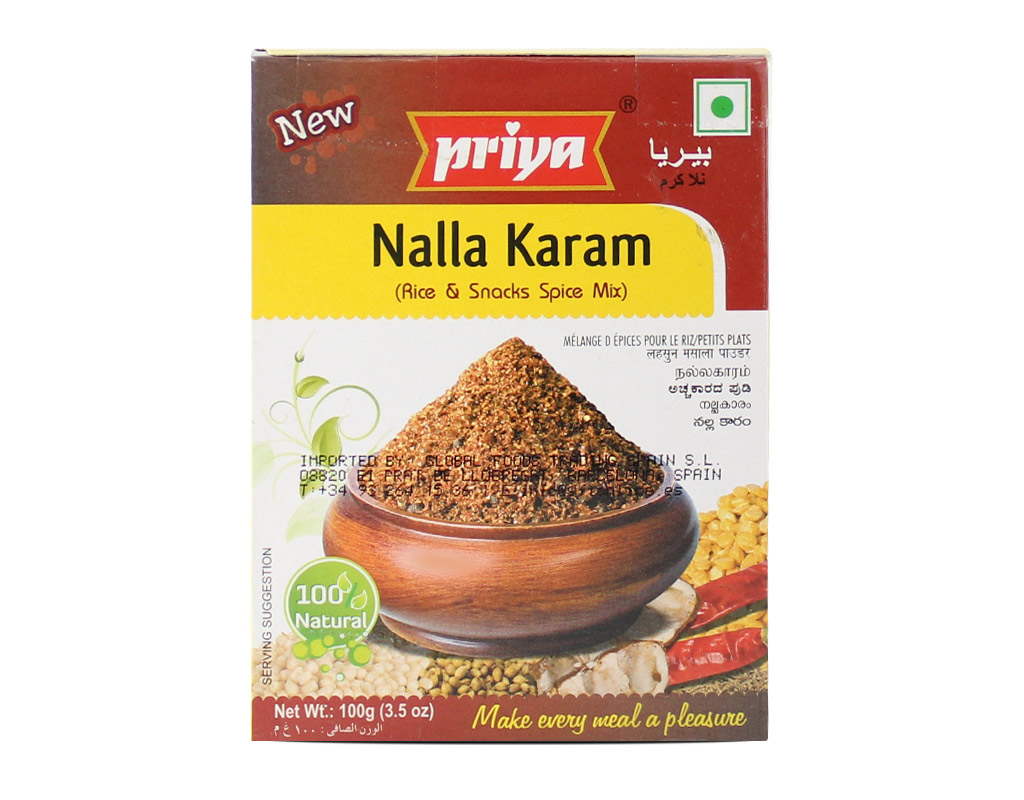 Priya - 100g Nalla Karam Spice Powder - Asia Grocery